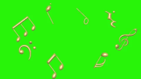 Musical notes signs elements animation, ... | Stock Video | Pond5