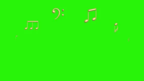 Musical notes signs elements animation, ... | Stock Video | Pond5