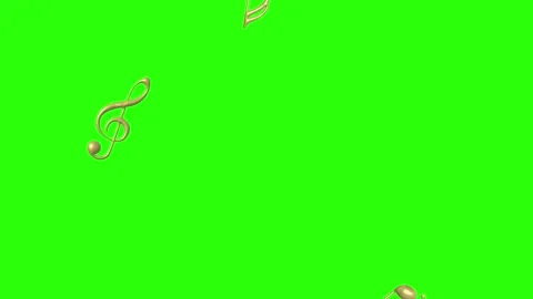 Musical notes signs elements animation, ... | Stock Video | Pond5