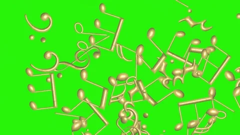 Musical notes signs elements animation, ... | Stock Video | Pond5