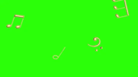 Musical notes signs elements animation, ... | Stock Video | Pond5
