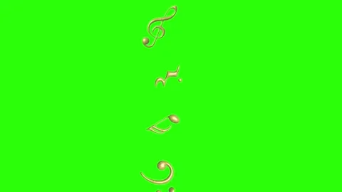 Musical notes signs elements animation, ... | Stock Video | Pond5