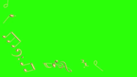 Musical notes signs elements animation, ... | Stock Video | Pond5