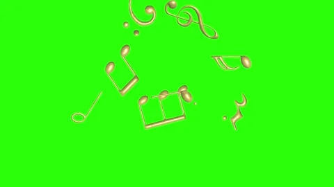 Musical notes signs elements animation, ... | Stock Video | Pond5