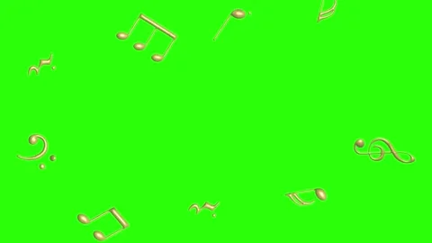 Musical notes signs elements animation, ... | Stock Video | Pond5