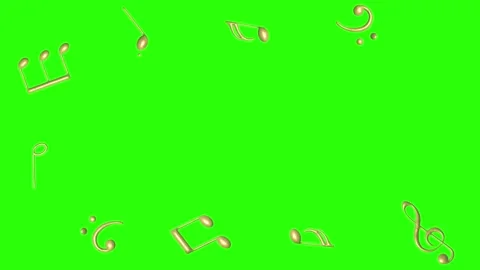 Musical notes signs elements animation, ... | Stock Video | Pond5