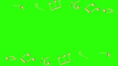 Musical notes signs elements animation, ... | Stock Video | Pond5