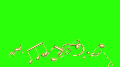 Musical notes signs elements animation, ... | Stock Video | Pond5