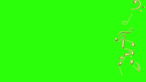 Musical notes signs elements animation, ... | Stock Video | Pond5