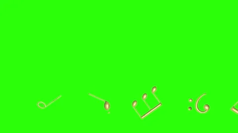 Musical notes signs elements animation, ... | Stock Video | Pond5