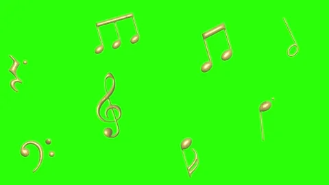 Musical notes signs elements animation, ... | Stock Video | Pond5