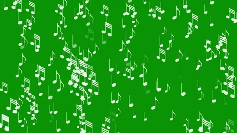 Musical symbols green screen motion grap... | Stock Video | Pond5