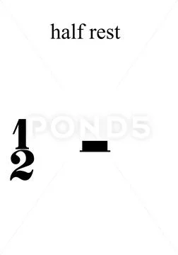 Musical values in vertical A4 format. High resolution 1200 dots / inch ...