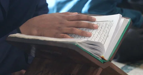 Muslim Students Recite The Holy Quran In... | Stock Video | Pond5