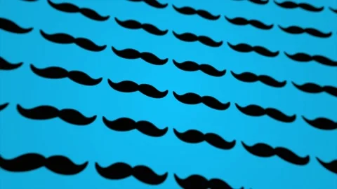 Mustache Shapes animated motion backgrou... | Stock Video | Pond5