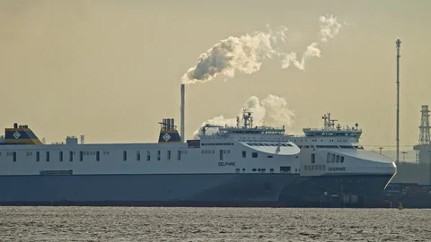MV Yasmine and MV Delphine, roll on roll... | Stock Video | Pond5