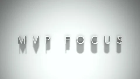 mvp focus 3D title animation with shadow... | Stock Video | Pond5