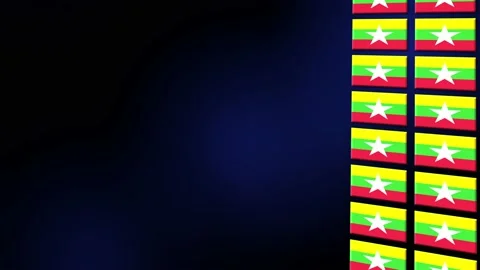 Myanmar Flag Animated Background 3d Anim... | Stock Video | Pond5