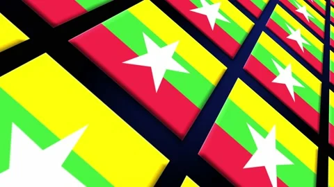 Myanmar Flag Animated Background 3d Anim... | Stock Video | Pond5