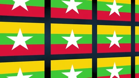 Myanmar Flag animation 3d, National Flag... | Stock Video | Pond5