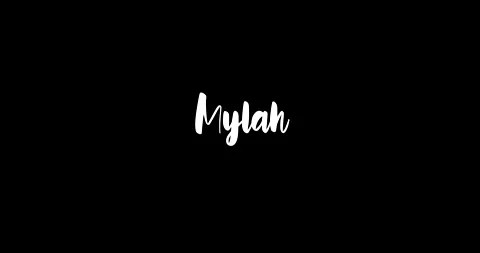 Mylah Woman's Name Animation Lettering B... | Stock Video | Pond5