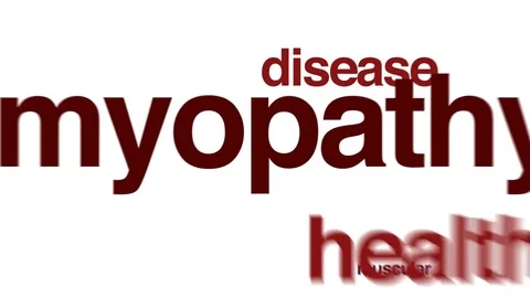 Myopathy animated word cloud. | Stock Video | Pond5
