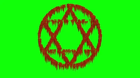 Mystic Chakra symbol with scary blood e... | Stock Video | Pond5