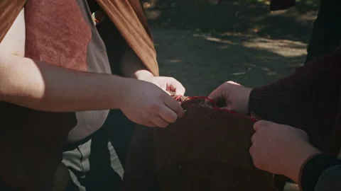 mystical fraternal rite on the blood of ... | Stock Video | Pond5