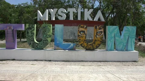 Mystika Tulum Signage | Stock Video | Pond5