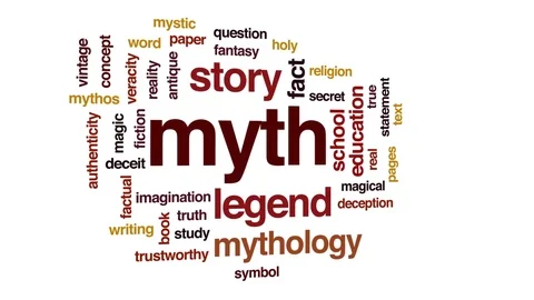 Myth animated word cloud, text design an... | Stock Video | Pond5