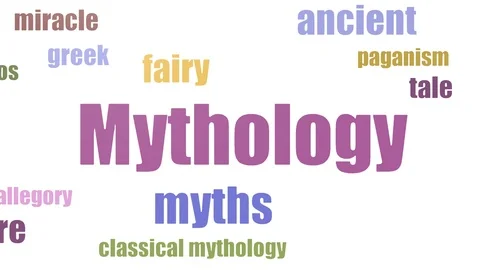 Mythology Tag Cloud Animated Isolated On... | Stock Video | Pond5
