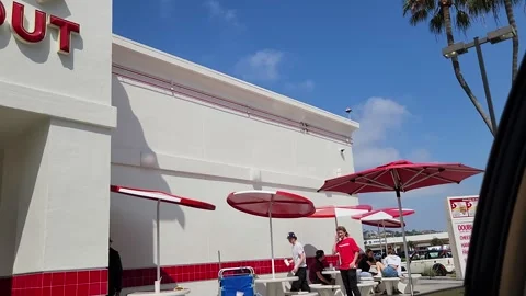 In-N-Out Drive Thru Food Restaurant | Stock Video | Pond5