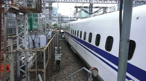N700 Series Shinkansen Bullet Train Leav... | Stock Video | Pond5
