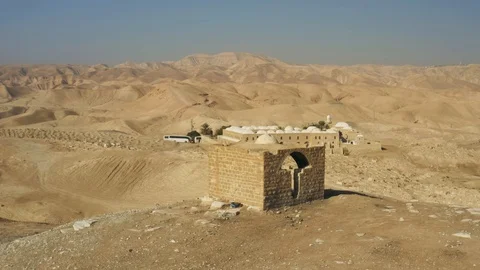 Nabi Musa (Prophet Moses) burial site in... | Stock Video | Pond5