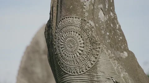 Naga Serpent Seven Heads Snake God Sculp... | Stock Video | Pond5