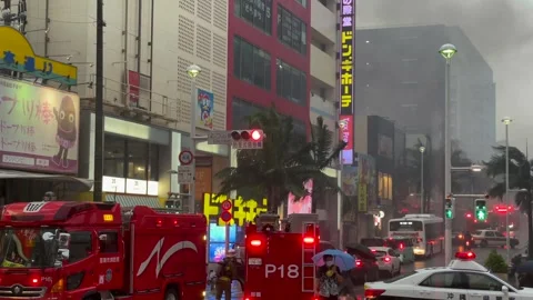 NAHA, OKINAWA, JAPAN : View of Typhoon a... | Stock Video | Pond5