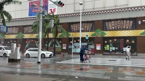 NAHA, OKINAWA, JAPAN : View of Typhoon a... | Stock Video | Pond5