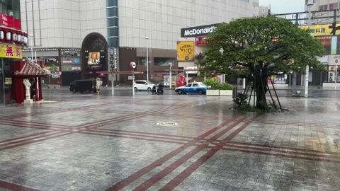 NAHA, OKINAWA, JAPAN : View of Typhoon a... | Stock Video | Pond5