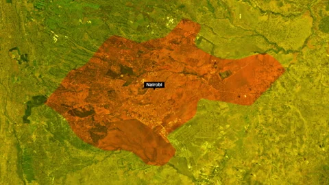 Nairobi Map Stock Video Footage | Royalty Free Nairobi Map Videos | Pond5