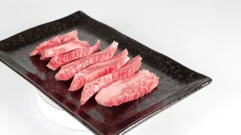 Nakaochi Kalbi Japanese beef Wagyu rib m... | Stock Video | Pond5