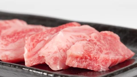 Nakaochi Kalbi Japanese beef Wagyu rib m... | Stock Video | Pond5