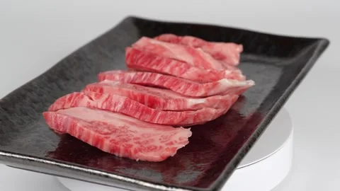 Nakaochi Kalbi Japanese beef Wagyu rib m... | Stock Video | Pond5