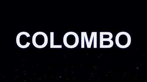 Name COLOMBO appears from the water, the... | Stock Video | Pond5