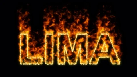 Name LIMA flares up and burns out. Alpha... | Stock Video | Pond5