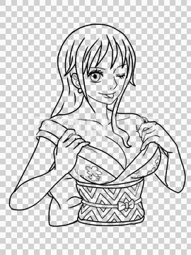 Nami one piece line art ~ Clip Art ~ Download Now #213232791
