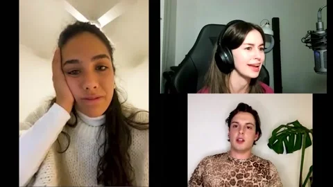 Naomi Higgins with cast talk about seaso... | Stock Video | Pond5