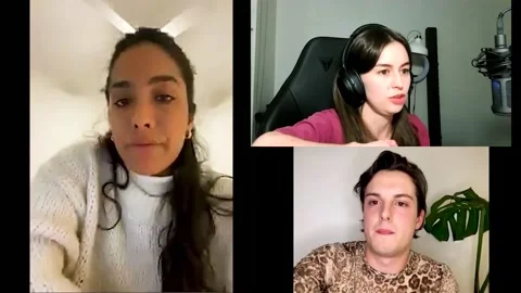 Naomi Higgins with cast talk about new s... | Stock Video | Pond5