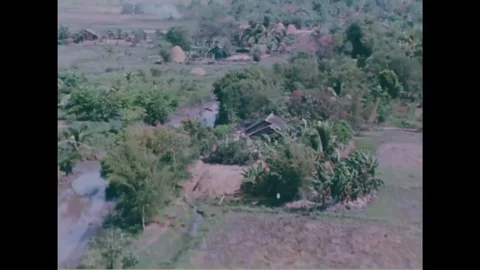 Napalm is dropped on villages during the... | Stock Video | Pond5