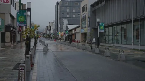 Nara city streets without people after l... | Stock Video | Pond5