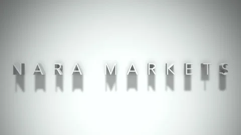 nara markets 3D title animation white te... | Stock Video | Pond5